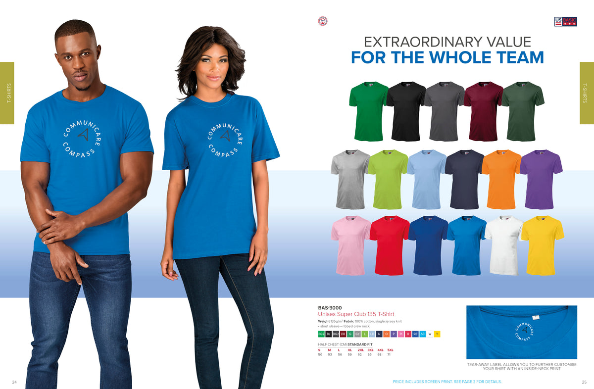 US Basic Super Club T-Shirt - Adults – Adtitude Sport